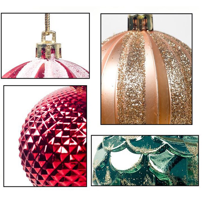 6cm12pcs Boxed PVC Christmas Display Ball Decorati... – Vicedeal