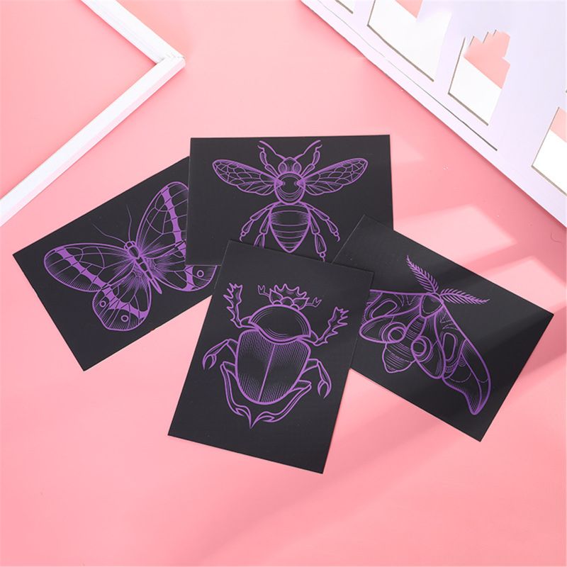 4pcs Insect Scratch Paper Art Set for Kids for Boy... – Grandado