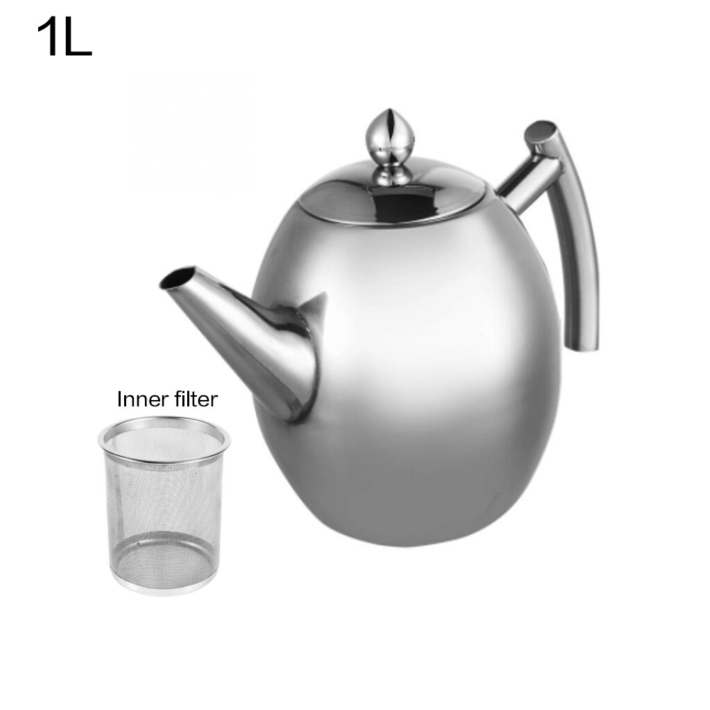 1L/1.5L Thee Pot Hittebestendige Rvs Theepot Koffi... – Vicedeal