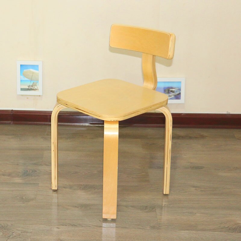 Kindergarten Backrest Children's Solid Wood Kinder... – Grandado