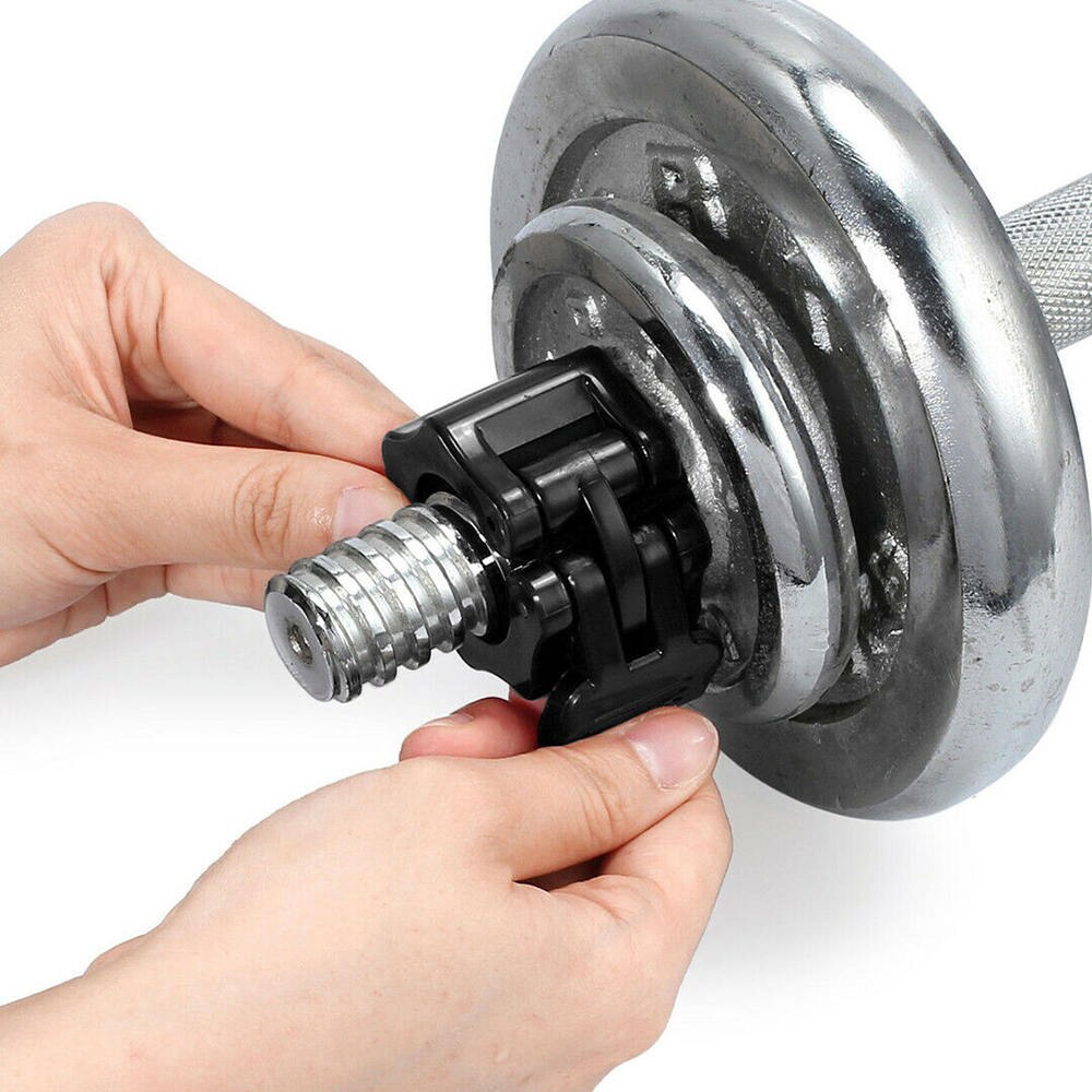 Barbell Clamp 1 Pair 25mm Dumbbell Collars Lock Pl... – Grandado