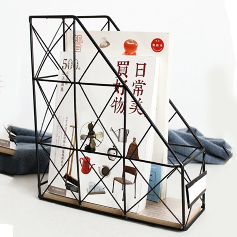 Simple Iron File Storage Rack Office Supplies Disp... – Grandado