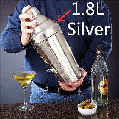 1.8L Big Stainless Steel Cocktail Boston Bar Shake... – Vicedeal