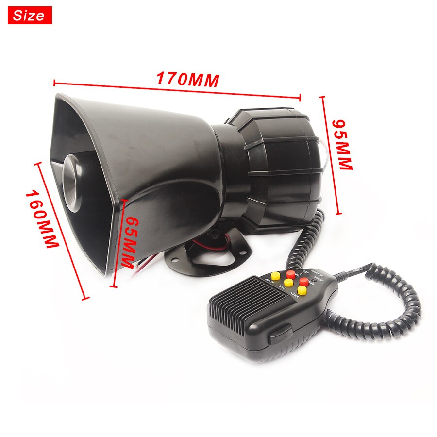 Universal 12V Car Horn Warning Alarm Sound Police ... – Vicedeal