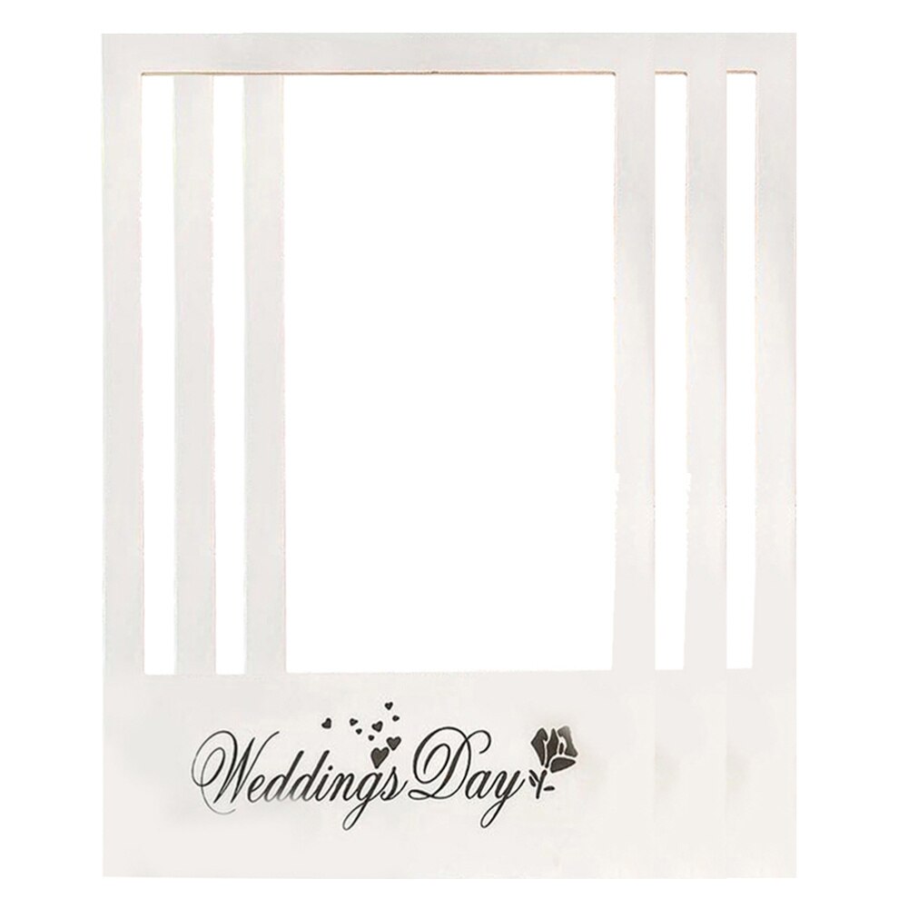 Wedding Day DIY Paper Photo Frame Photo Booth Prop... – Vicedeal