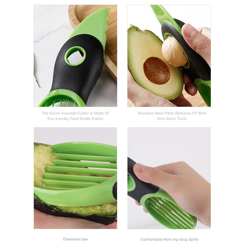 3-in-1 Avocado Slicer Peeler Cutter Tools Multifun... – Grandado
