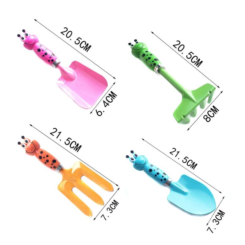 3/4 stuks mini-eg, schep, hark, tuingereedschap, p... – Vicedeal