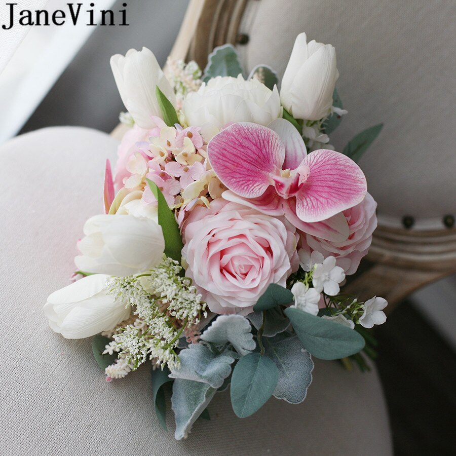 JaneVini Korean Butterfly Orchid Brides Bouquet De... – Vicedeal