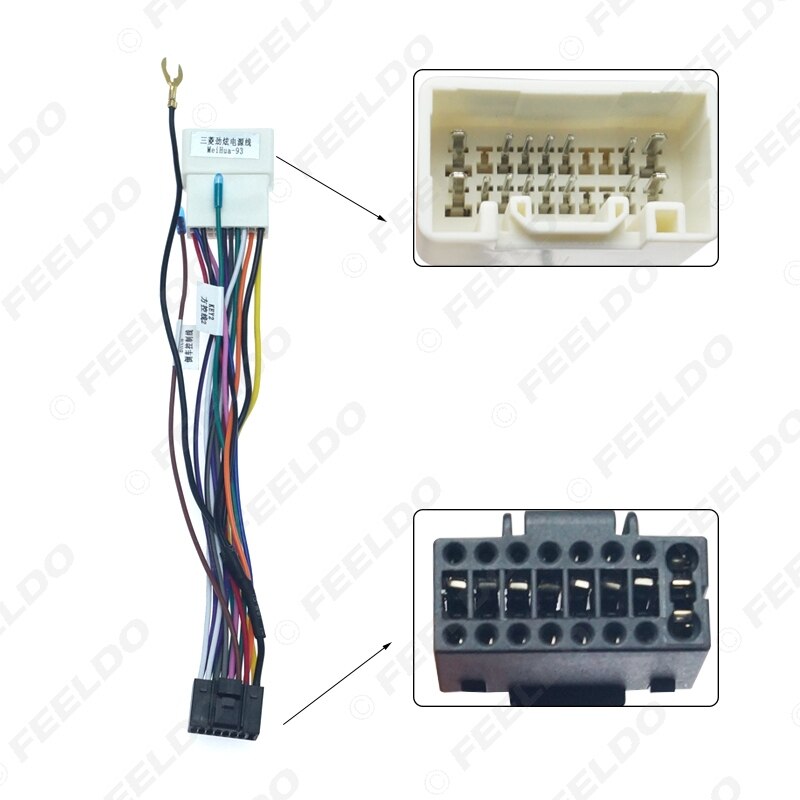 LEEWA 16pin Car Sterei Radio 16PIN Adaptor Wiring ... – Vicedeal