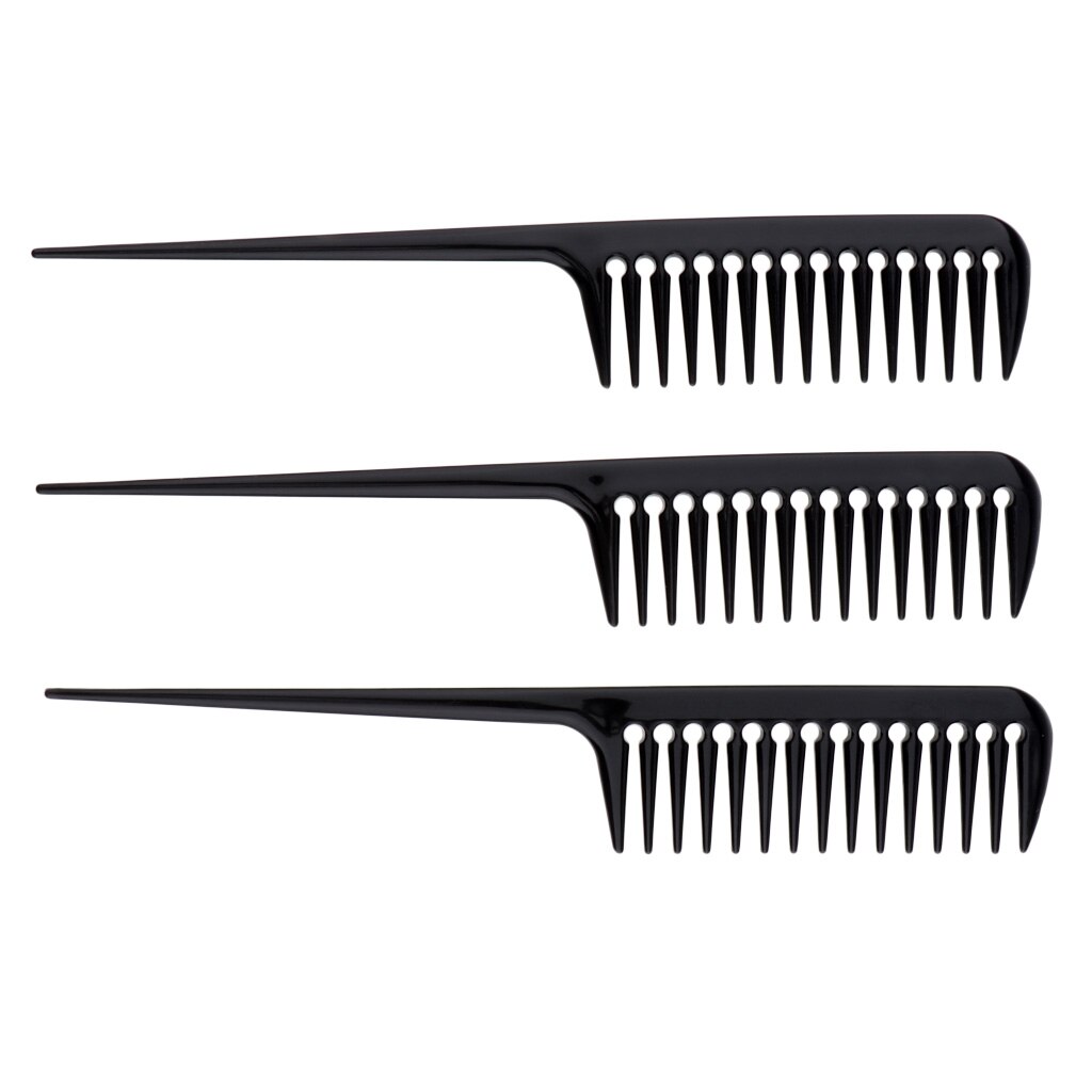 3Pcs Barber Plastic Hair Teasing Comb Lifting Back... – Vicedeal