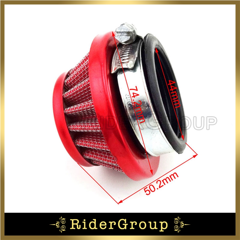 Red Racing 2 Stroke 44mm Air Filter Clearner For 4... – Grandado