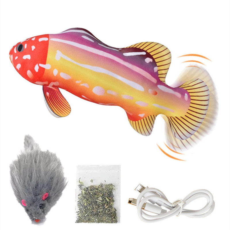 Electric Fish Catnip Toy Simulation Fish Funny Cat... – Grandado
