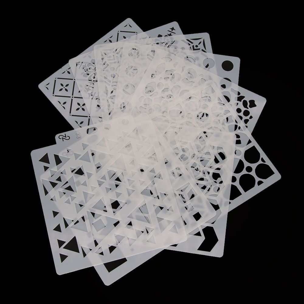 9pcs/pack 14.1cmx13cm Reusable Plastic Mandala Ste... – Grandado