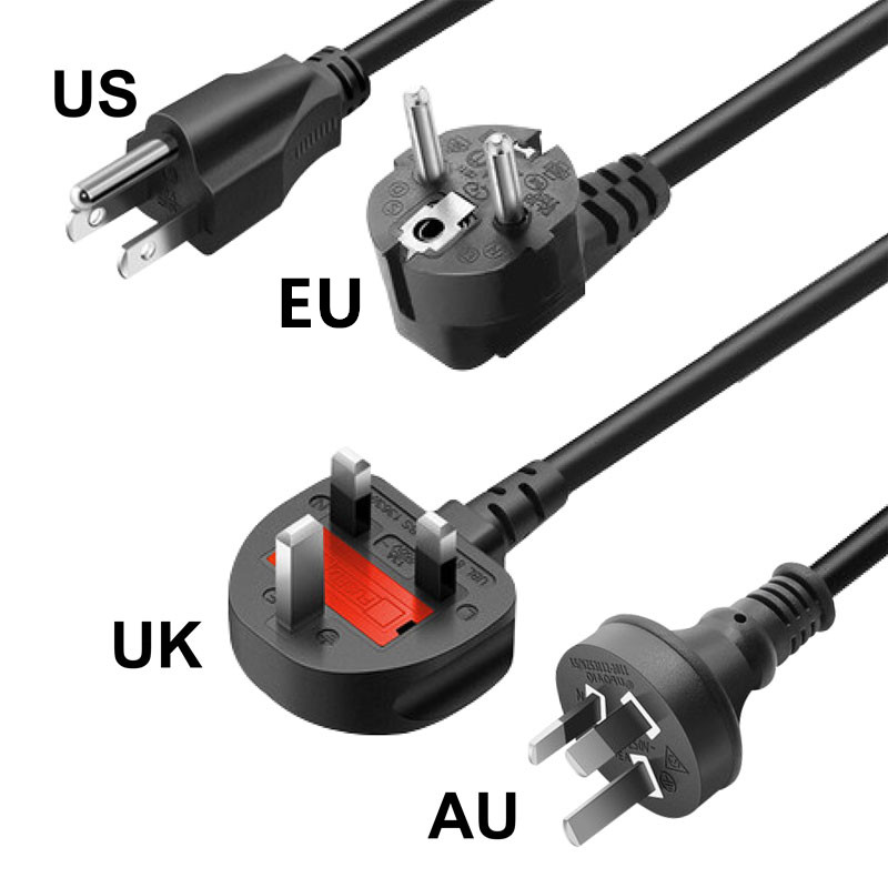 US EU UK AU Plug AC Voeding Adapter Koord Kabel Lo... – Vicedeal