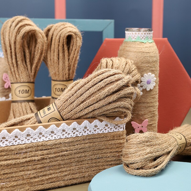 10Meter 6Mm Breed Natuurlijke Sterke Jute Touw Hen... – Vicedeal