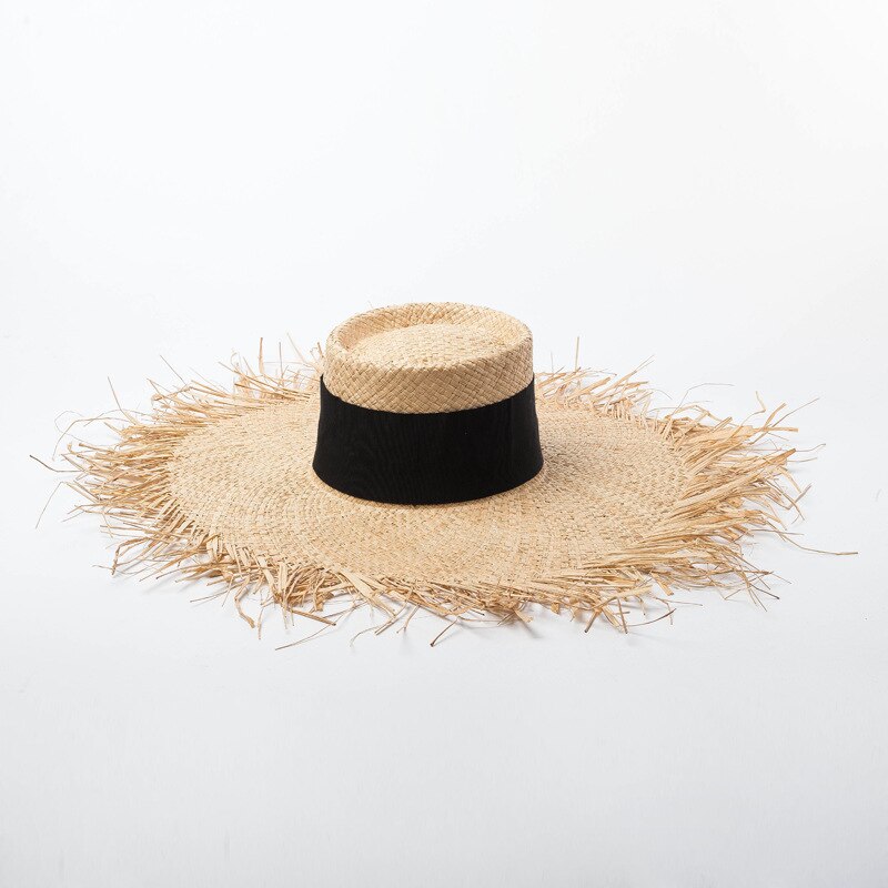 Klassieke Vrouwen Omzoomd Brede Rand Strooien Hoed... – Grandado