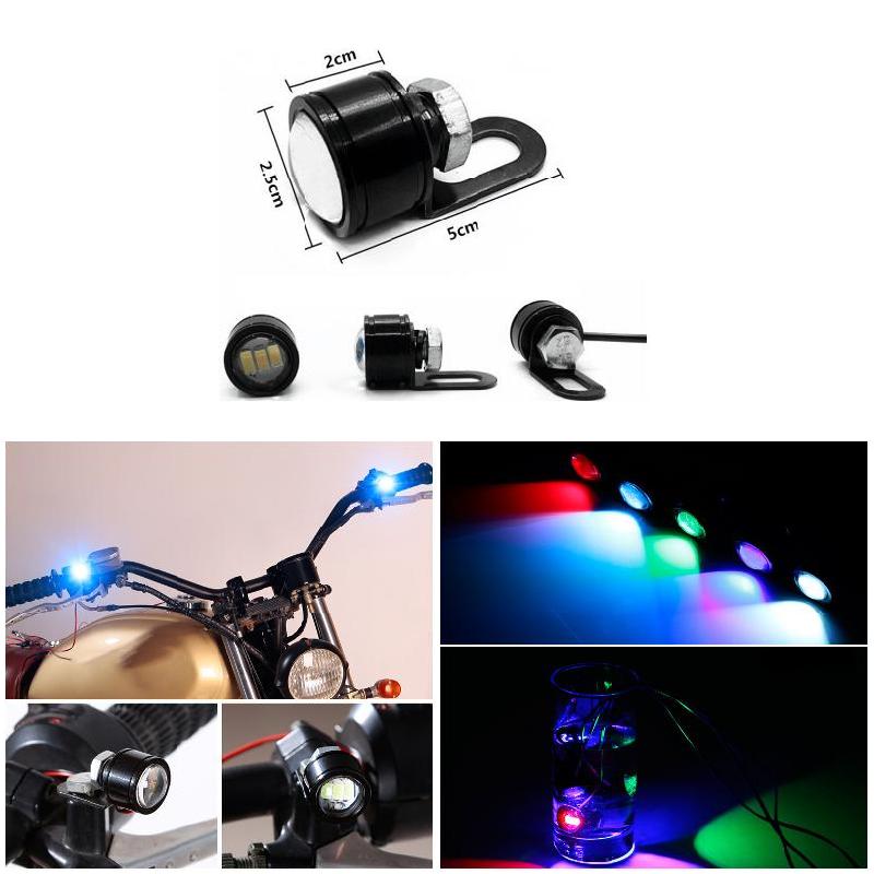 2pcs Led Motorcycle Handlebar Spotlight Headlight Vicedeal
