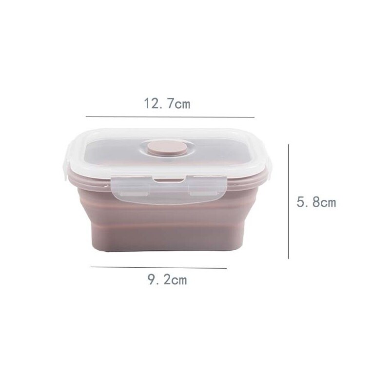 Silicone Rectangle Lunch Box Collapsible Bento Box... – Grandado