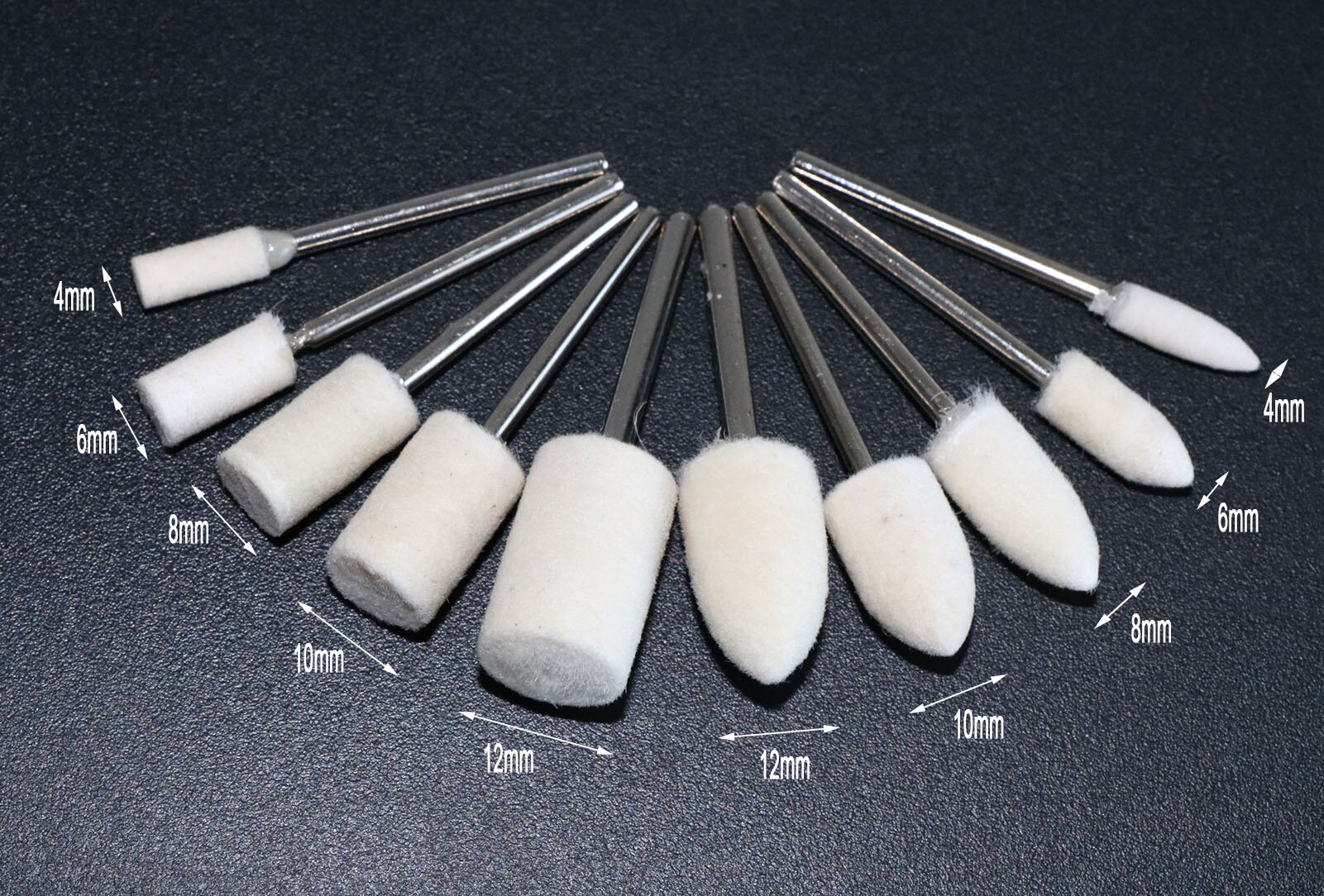 10 stk slibning polering slibning rund hjulpude 4-... – Grandado