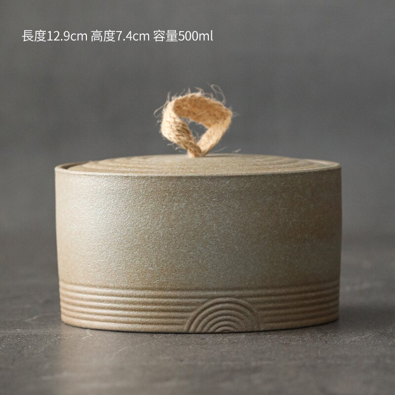 Japanese-style Retro Coarse Pottery Tea Caddy Cera... – Vicedeal
