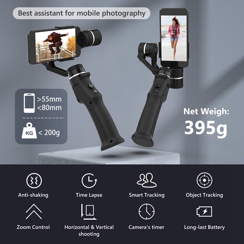 3-Axis Handheld Gimbal Stabilizer Draadloze Blueto... – Grandado