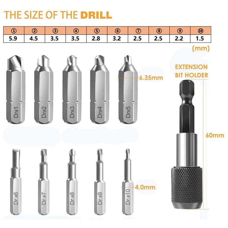 22 Pcs Stripped Screw Extractor Set Drills and Ext... – Grandado