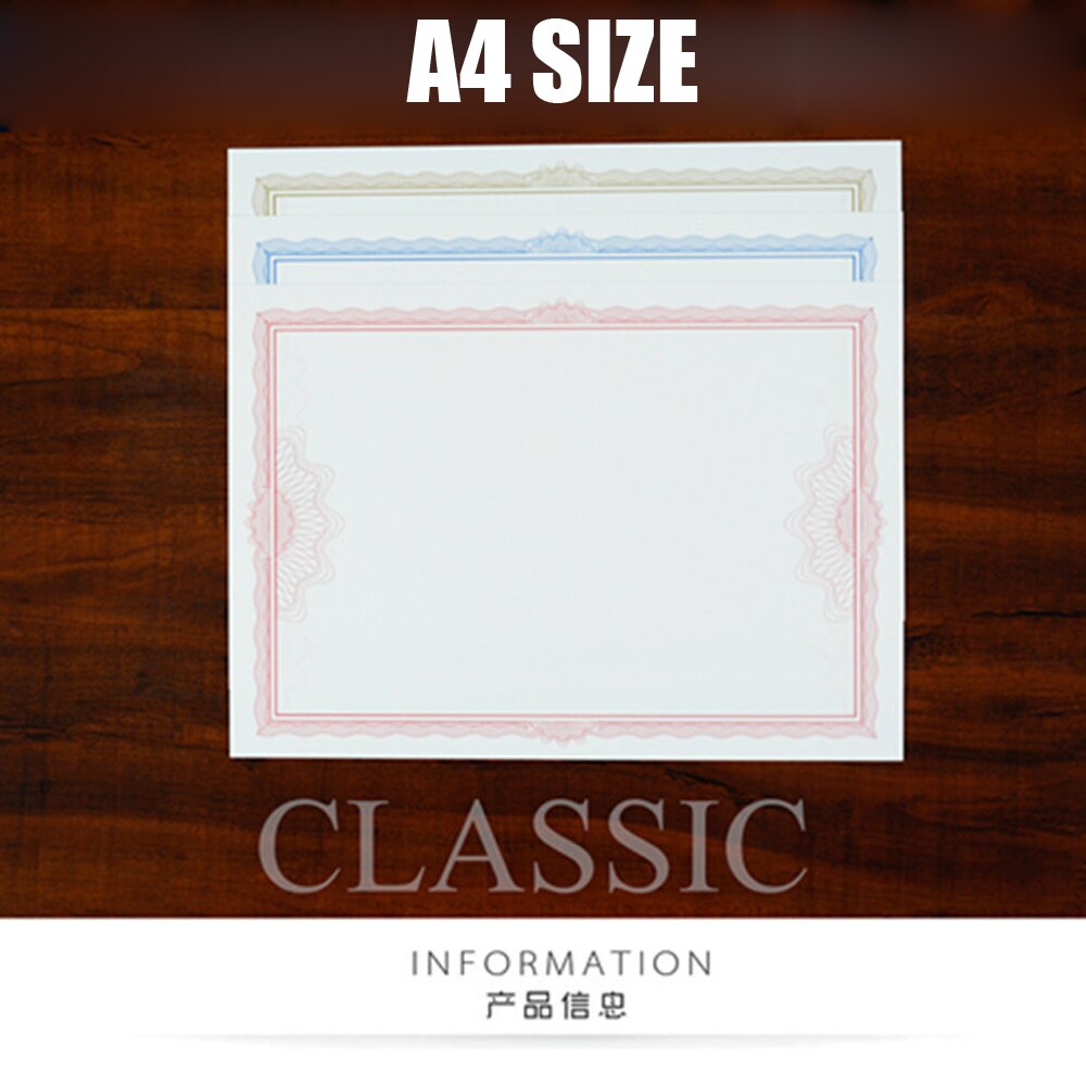 20pcs/lot A4 Honor Certificate Inner Core Color Bo... – Grandado