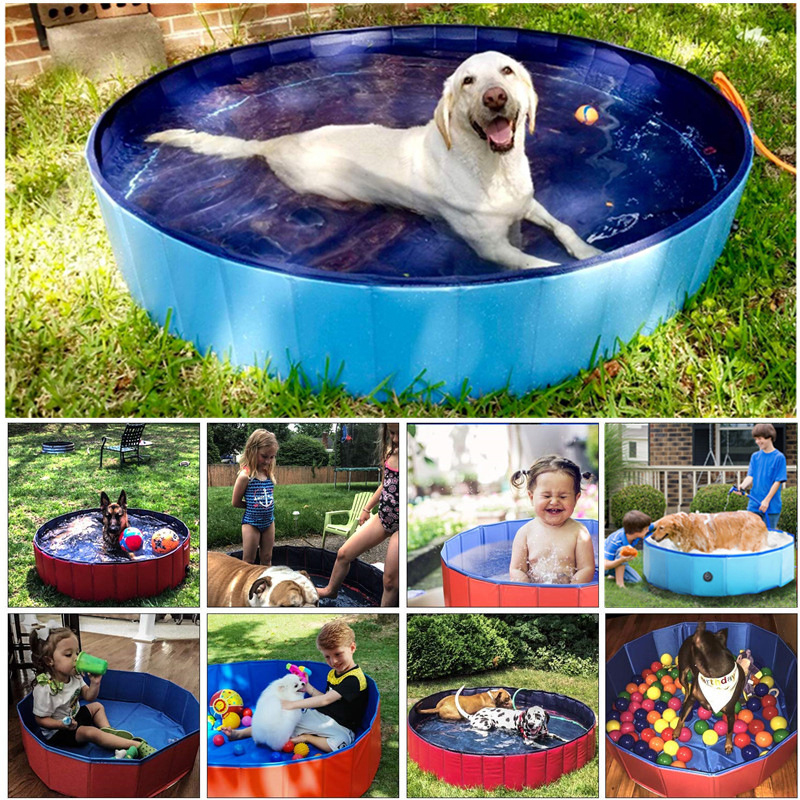 Foldable Pet Dog Pool Bath Swimming Pool Bathtub P... – Grandado