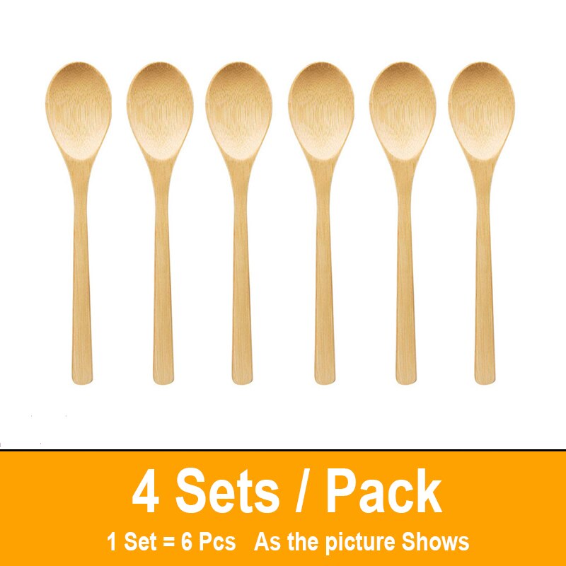 6/12/18/24 Pcs/Lot Lepel Set Herbruikbare Natuurli... – Grandado