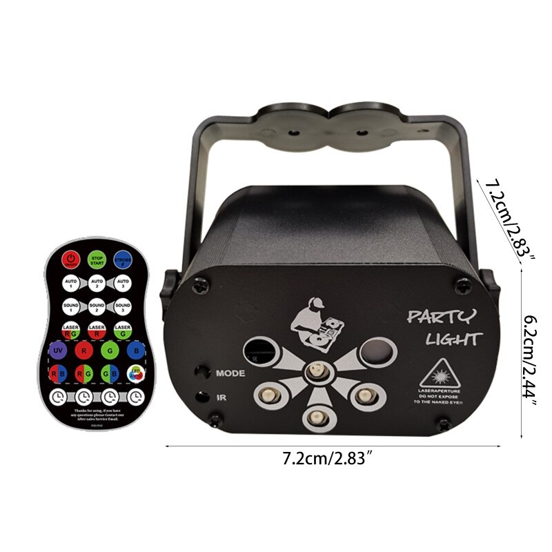 LED Star Disco Music Sound Control Light for DJ Ch... – Grandado