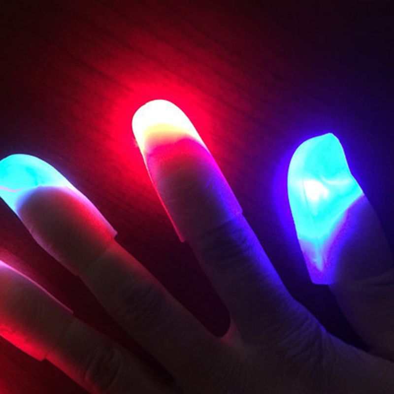 5pcs/set LED Finger Lamp Glowing Magic Thumbs Tip ... – Grandado