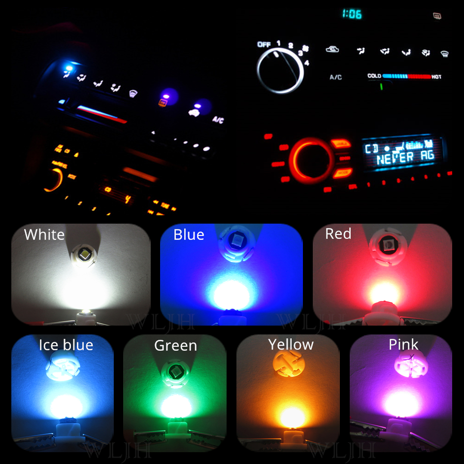 WLJH 10x Auto Led T4.2 Neo Wedge Dash Instrument P... – Grandado WLJH 10x Auto Led T4.2 Neo Wedge Dash Instrument P... – Grandado