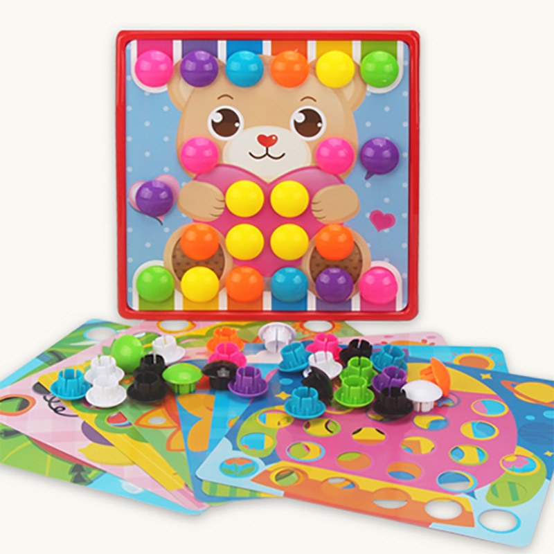 Button Art Toys for Toddlers, Color Matching Mosai... – Vicedeal