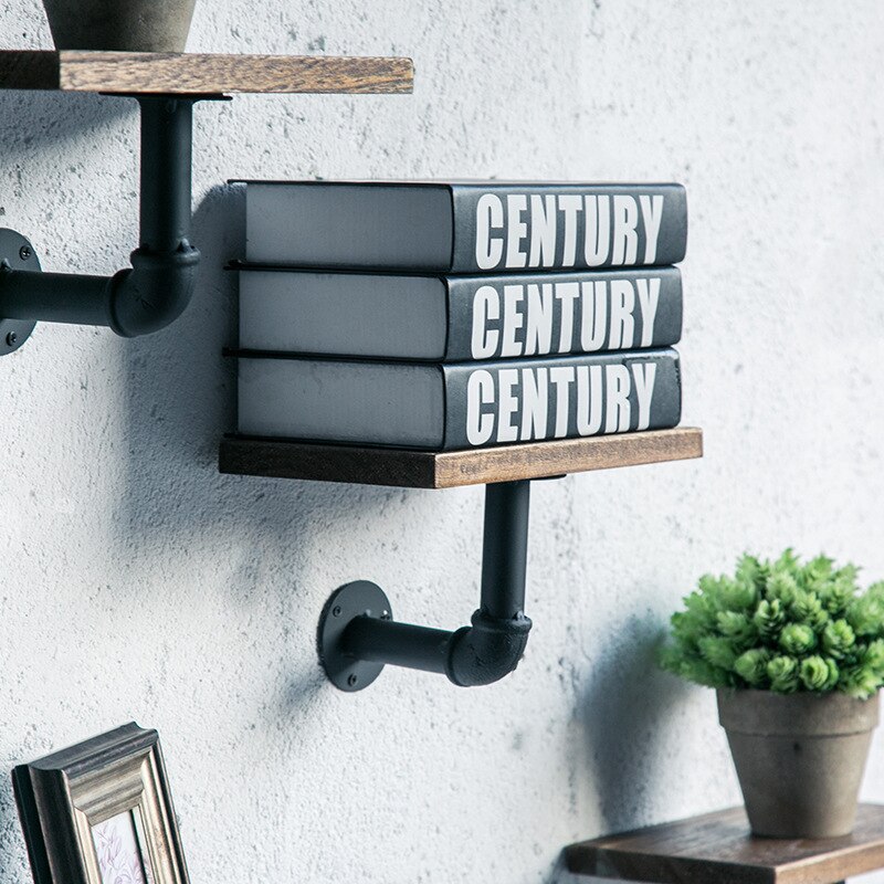 Industrial Decorative Wall Shelf Iron Floating She... – Grandado