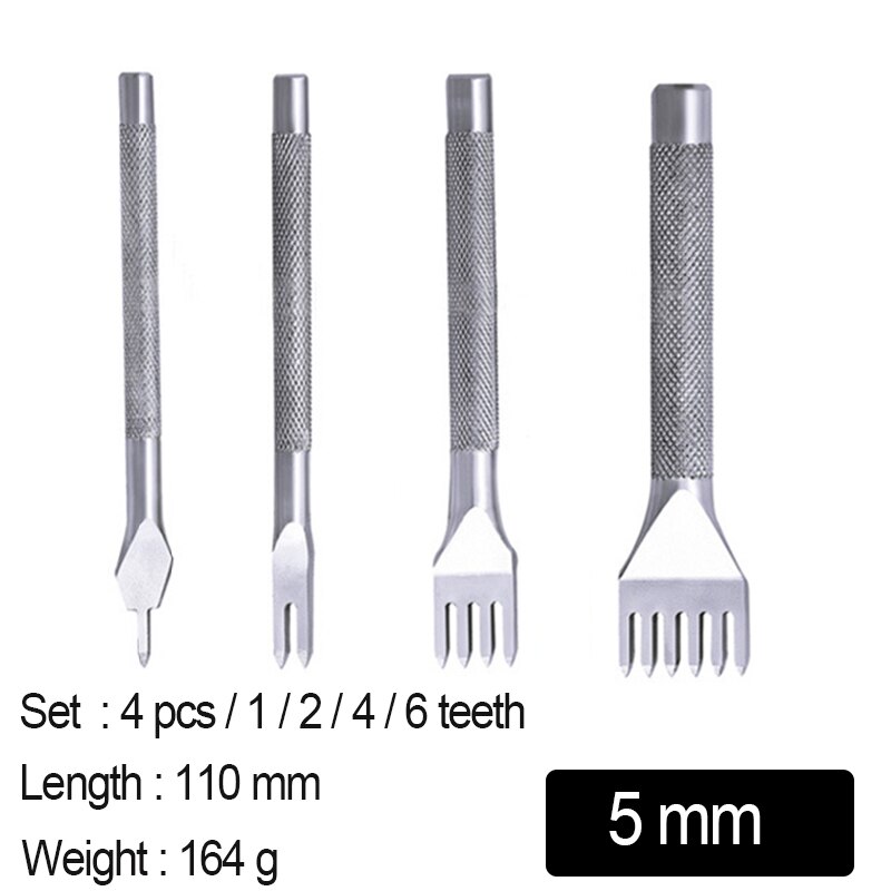 4Pcs Leather Sewing Punch Set Leather Chisel Hole ... – Grandado