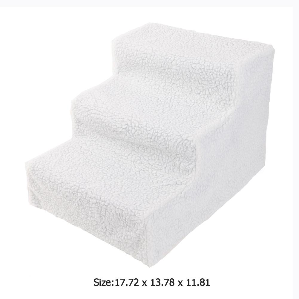 3 Steps Soft Dog Stairs Anti-slip Cat Staircase Up... – Vicedeal