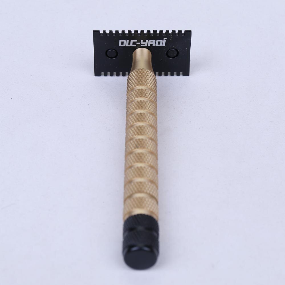 Yaqi Long Black And Brass Color Safety Razor – Grandado