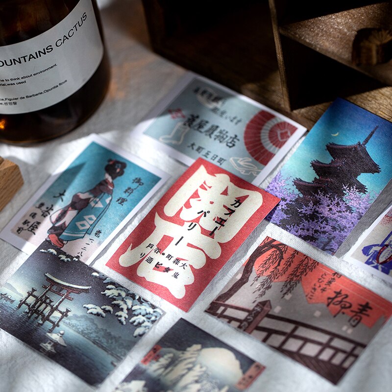 50pcs/lot Japan's scenery washi paper material pap... – Grandado