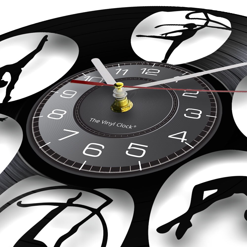 Wandklok Gymnastics Wall Clock Gymnastics Girls Si... – Grandado