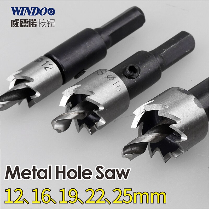 WINDOO 16MM 19MM 22MM 25mm Metal button switch acc... – Grandado