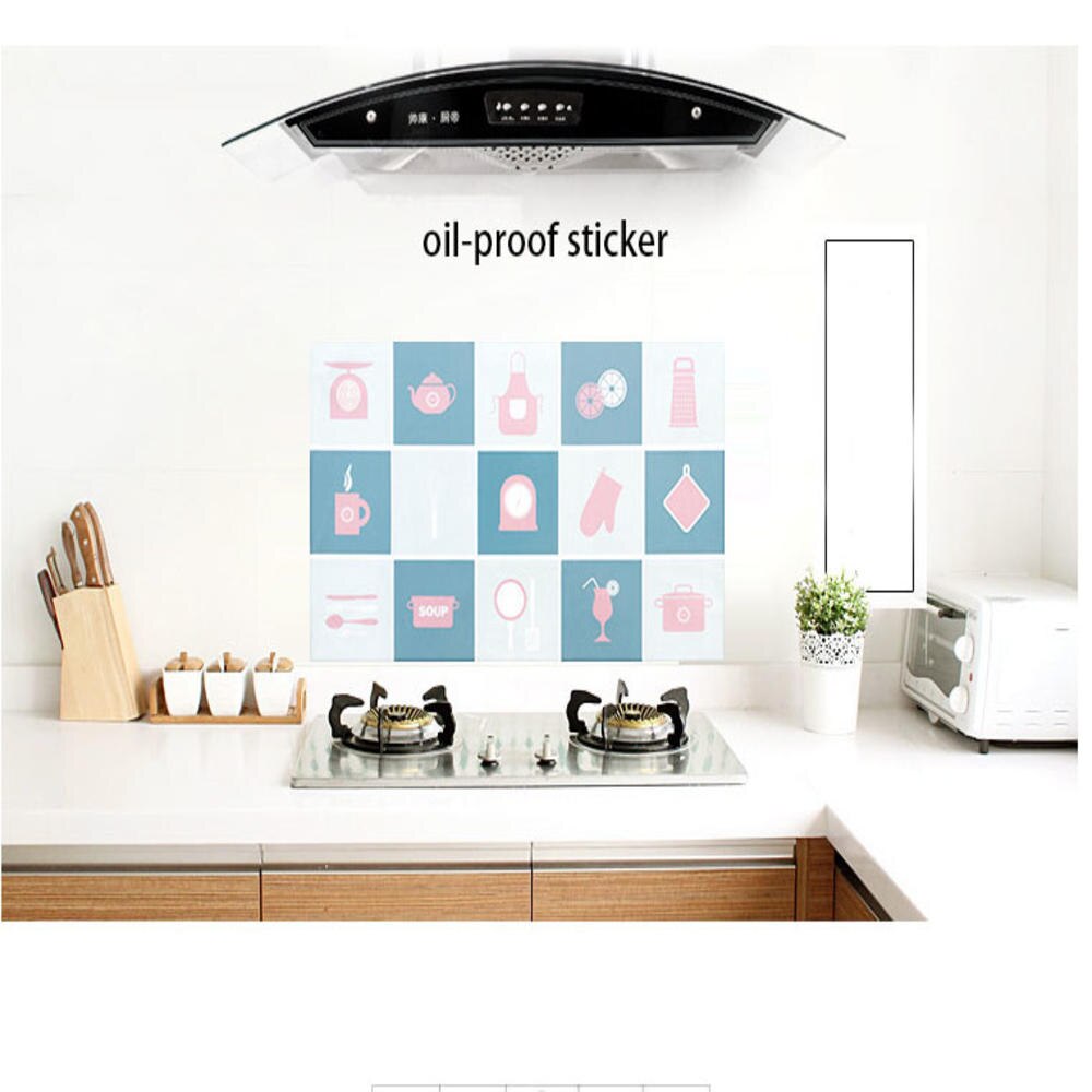 45x75cm Kitchenware Kitchen Oil-proof Wall Sticker... – Vicedeal