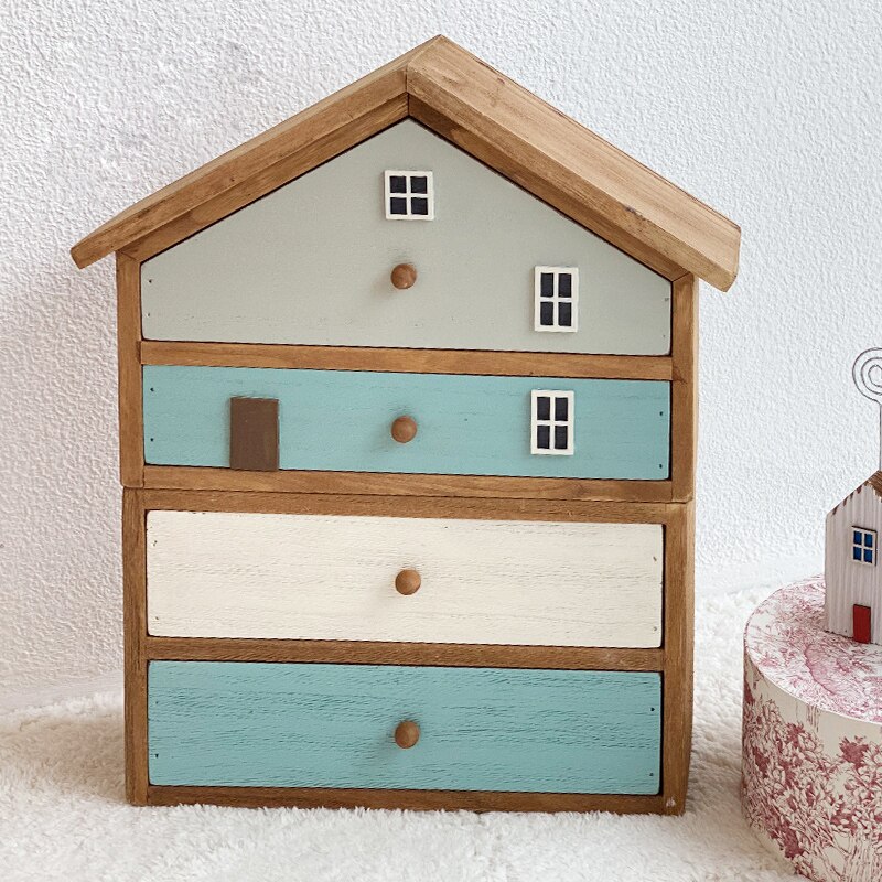 Wooden Double Layer Storage Drawer Japanese Style ... – Grandado