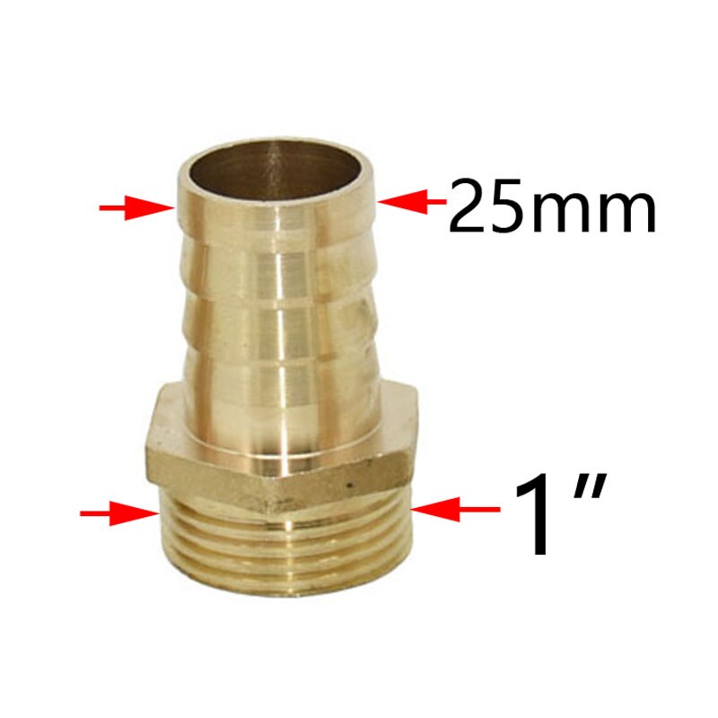 Brass 1" Male To 16mm 19mm 25mm 32mm Hose Bar... – Grandado