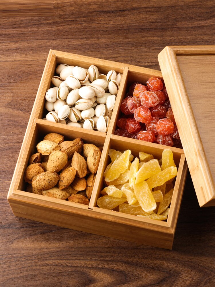 Wooden Candy Snack Platter Large Capacity Divided ... – Grandado