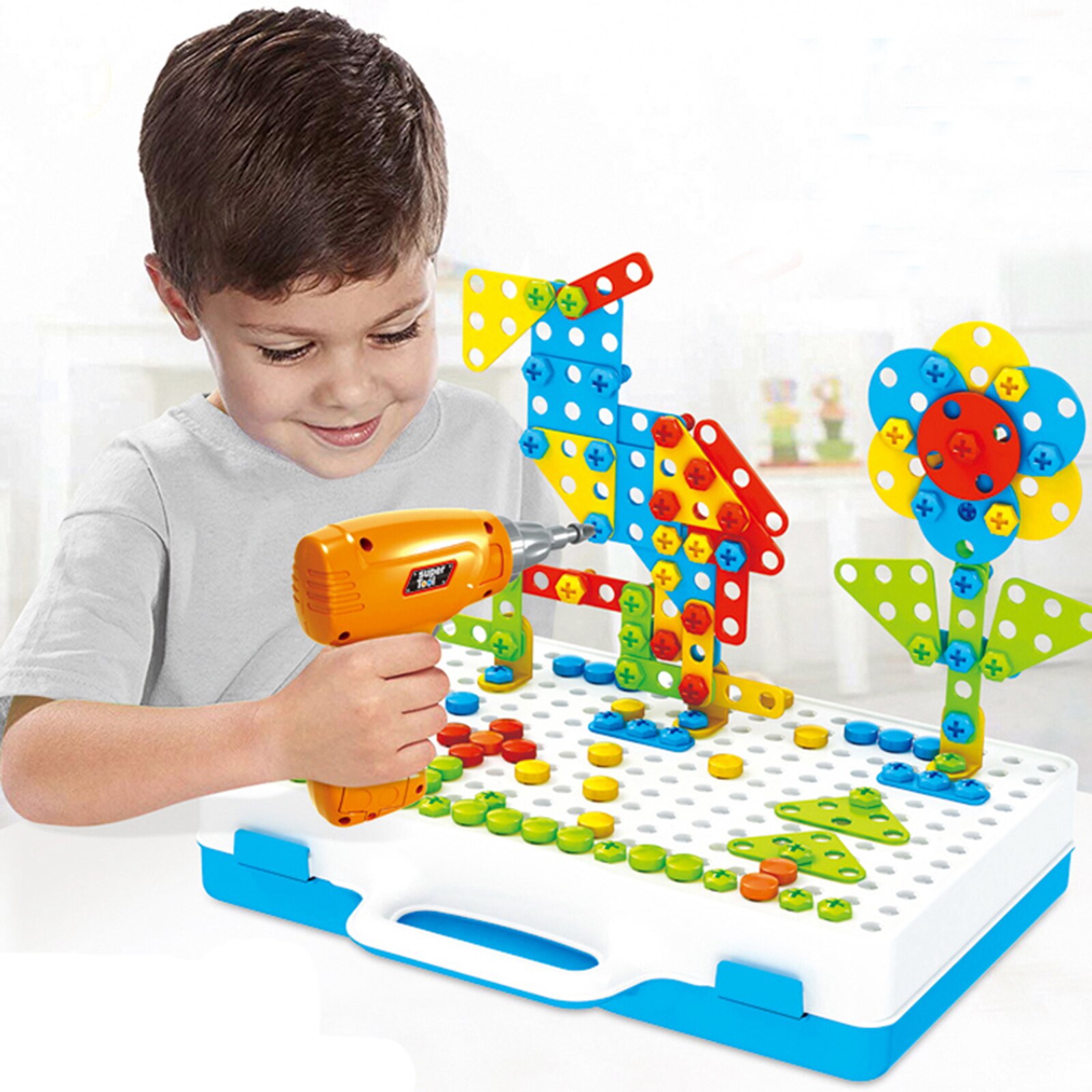 Engineering Toys Electric Drill Puzzle Toys & Butt... – Vicedeal