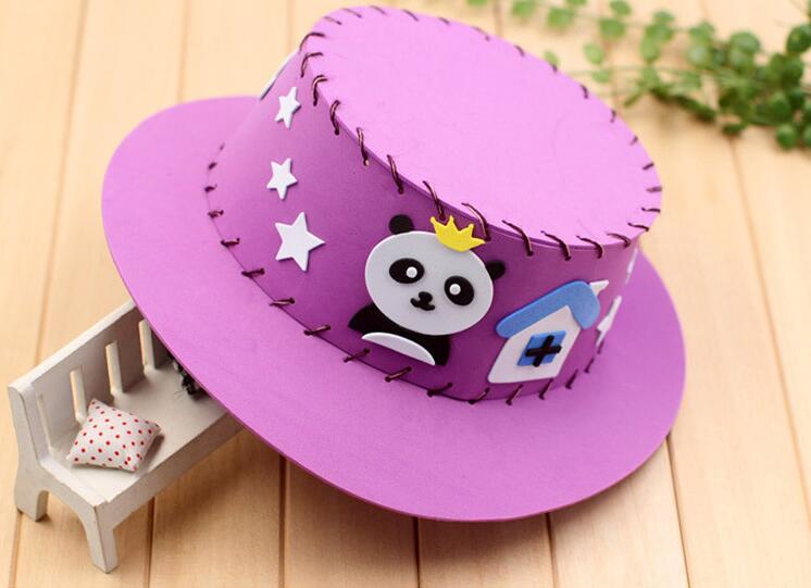 EVA Foam Paper Weaving Hat Flowers Animals Pattern... – Grandado