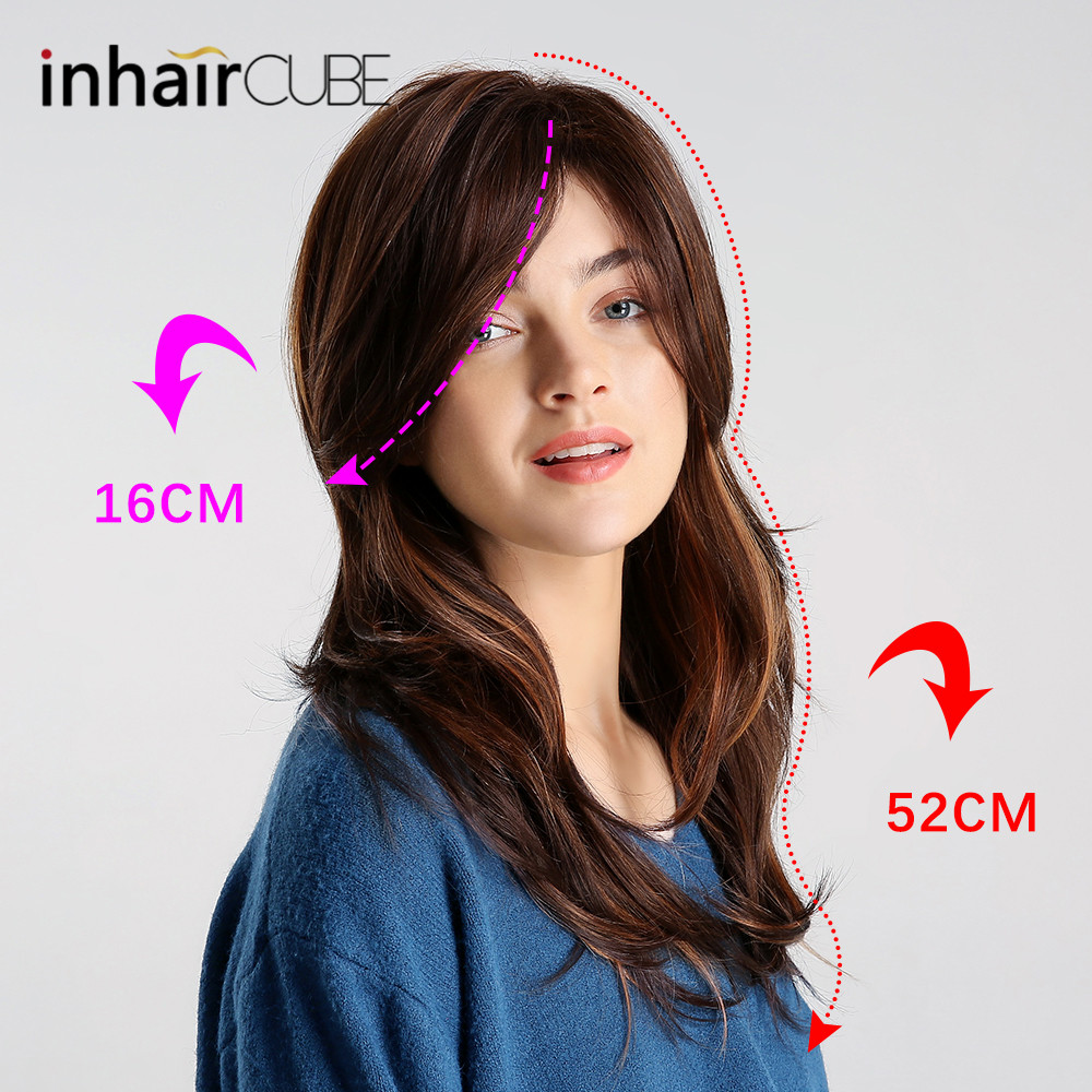 INHAIR CUBE Women Wigs 20 Inches Synthetic Blend H... – Grandado