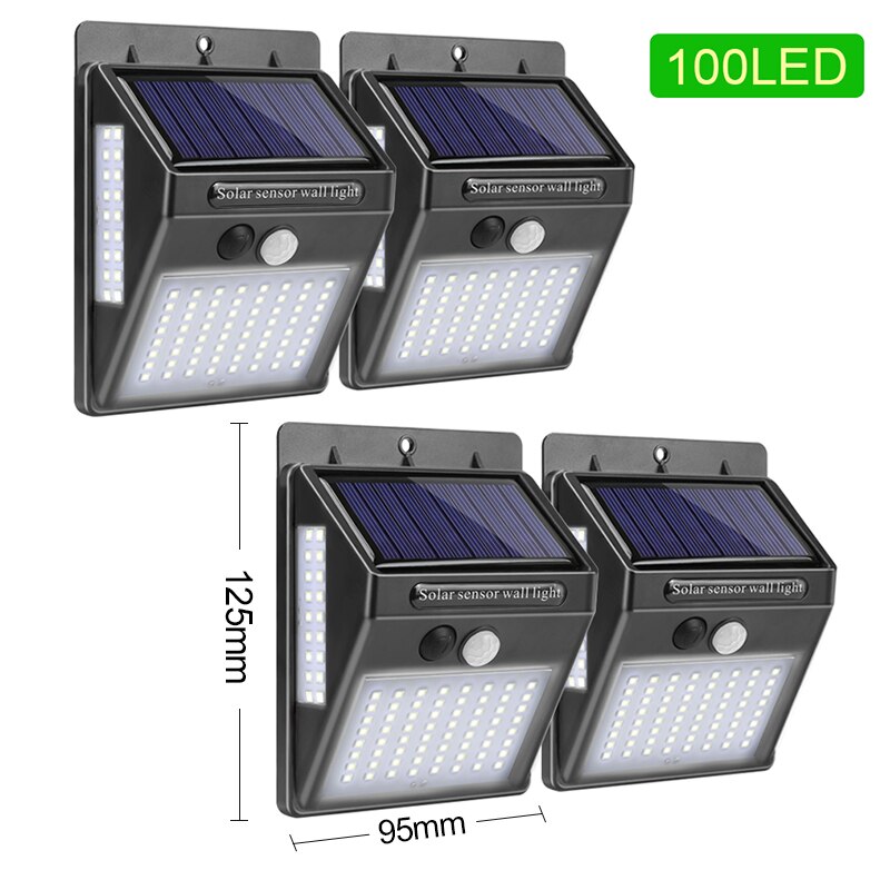144 100 luz Solar LED para exteriores luz Solar im... – Grandado