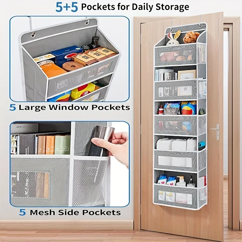5-Shelf Hanging Storage Organizer - Behind Door, A... – Vicedeal