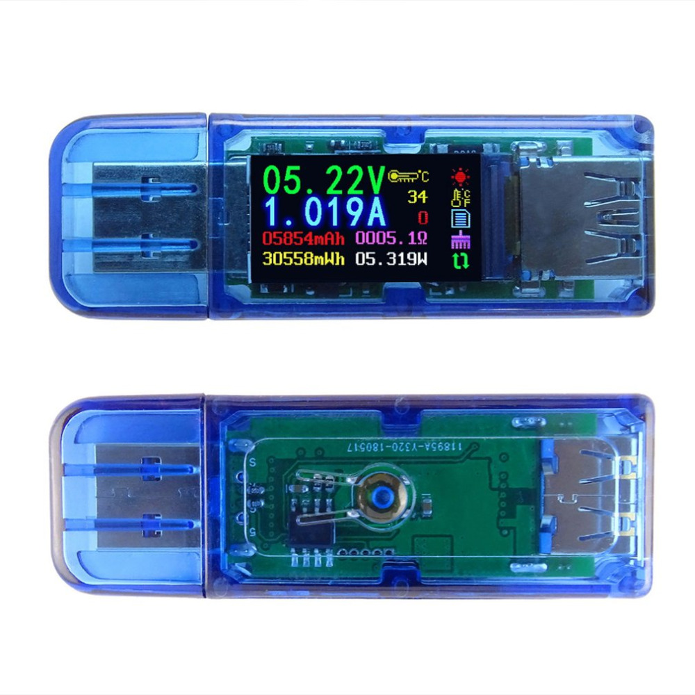 AT34 USB3.0 IPS HD Color Screen USB Tester Voltage... – Grandado
